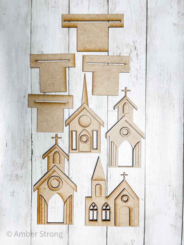 DIY Painted Churches Kit - Easy DIY Idea