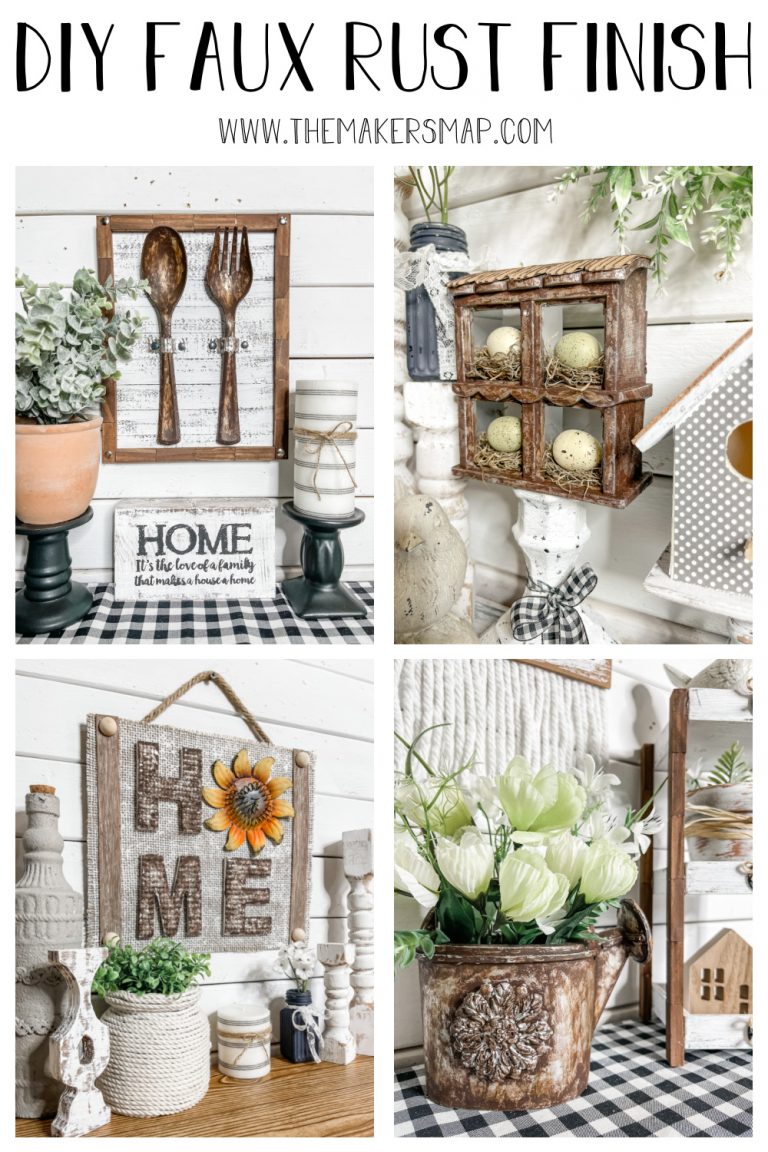 DIY Faux Rust Finish - 13 Faux Rust Decor Projects