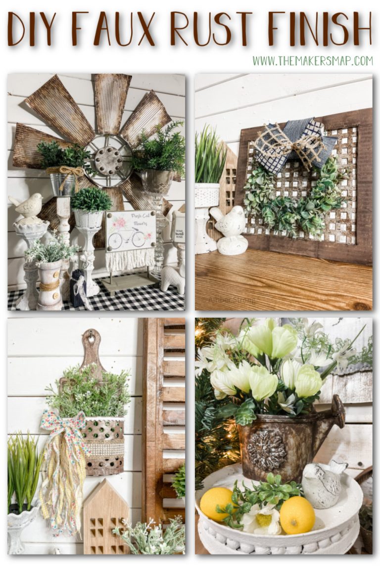 DIY Faux Rust Finish - 13 Faux Rust Decor Projects