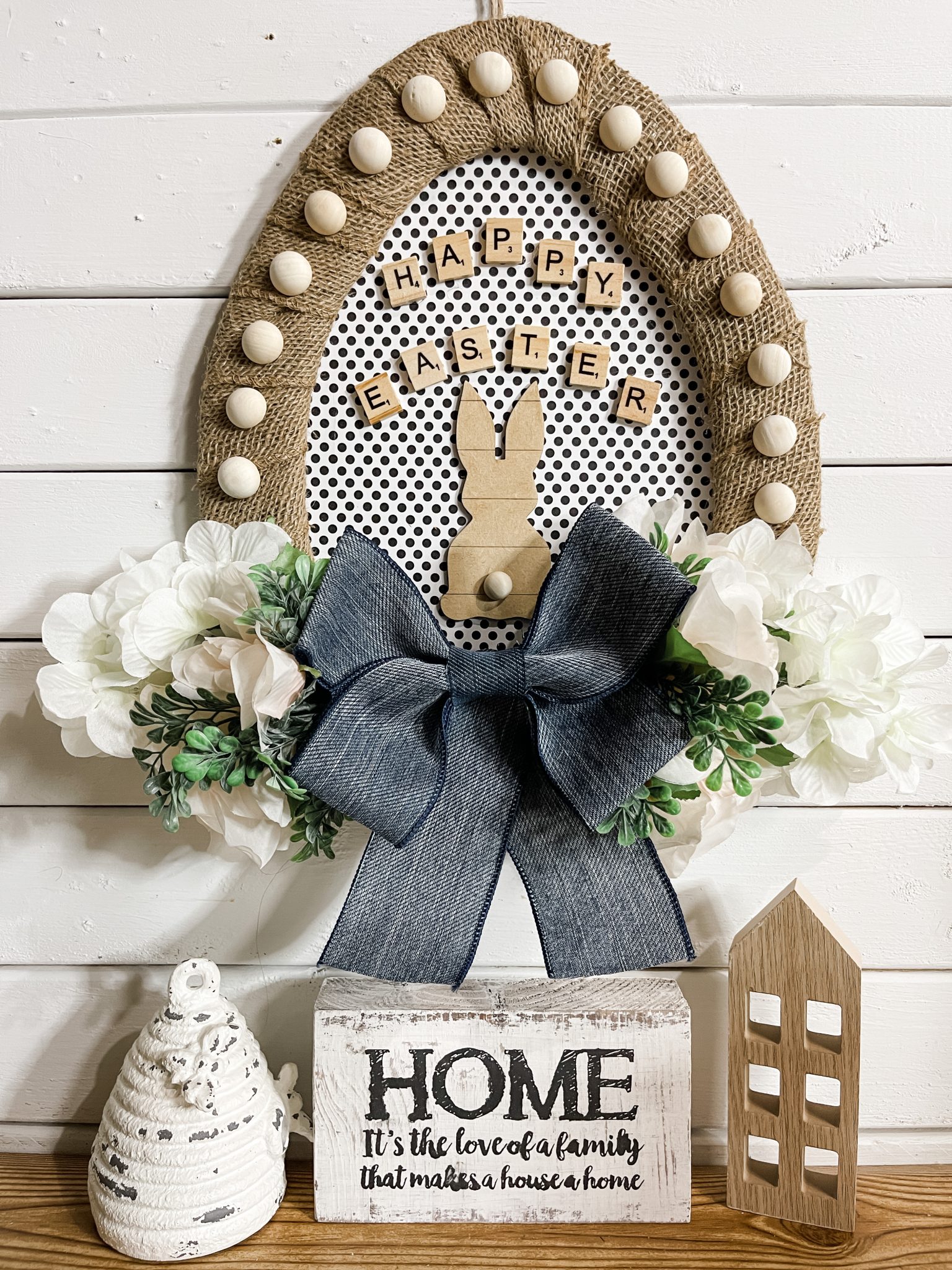 DIY Easter Door Wreath - Easy DIY Tutorial