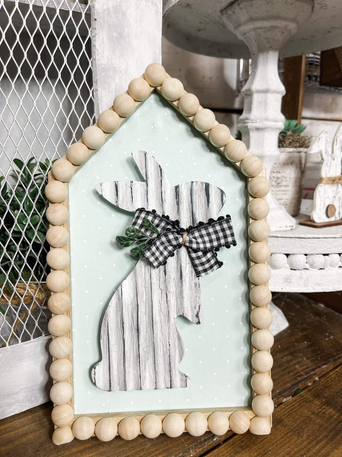 DIY Farmhouse Bunny Decor - Easy DIY Tutorial