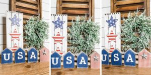 DIY Dollar Tree American Flag Decor - Easy Decor DIY Tutorial