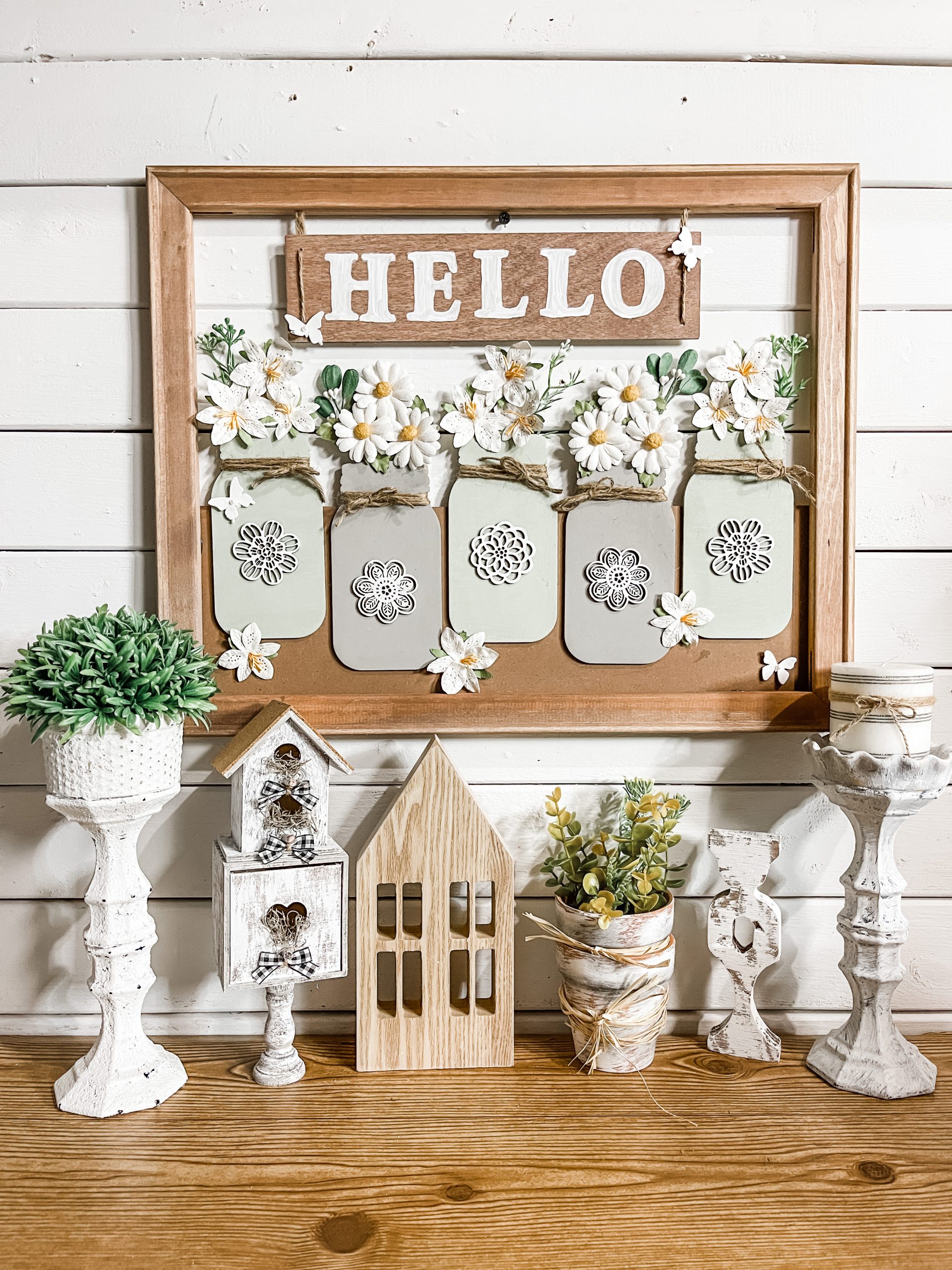 DIY Floral Home Wall Decor - A Creative Haven Project