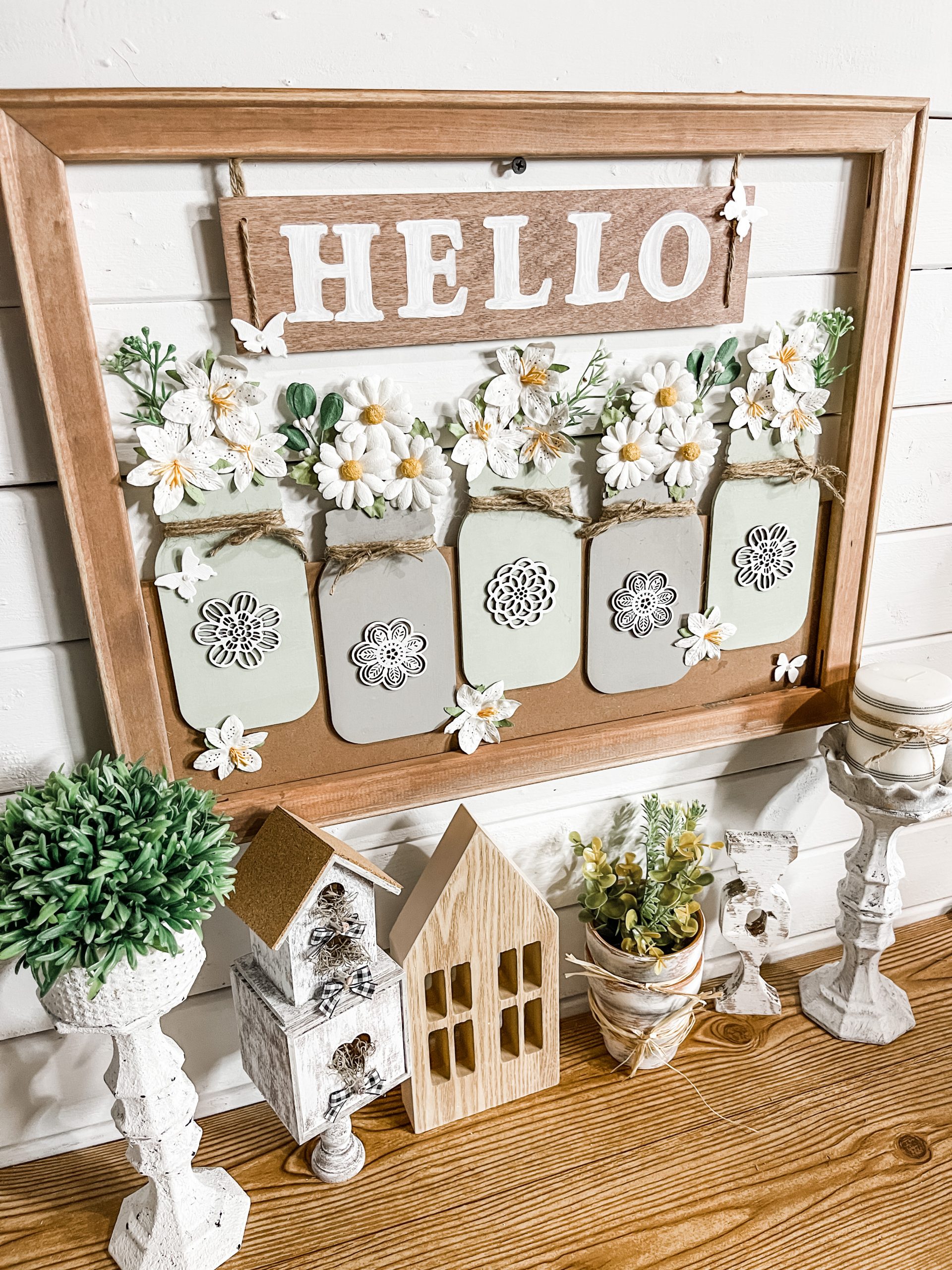 DIY Floral Home Wall Decor - A Creative Haven Project