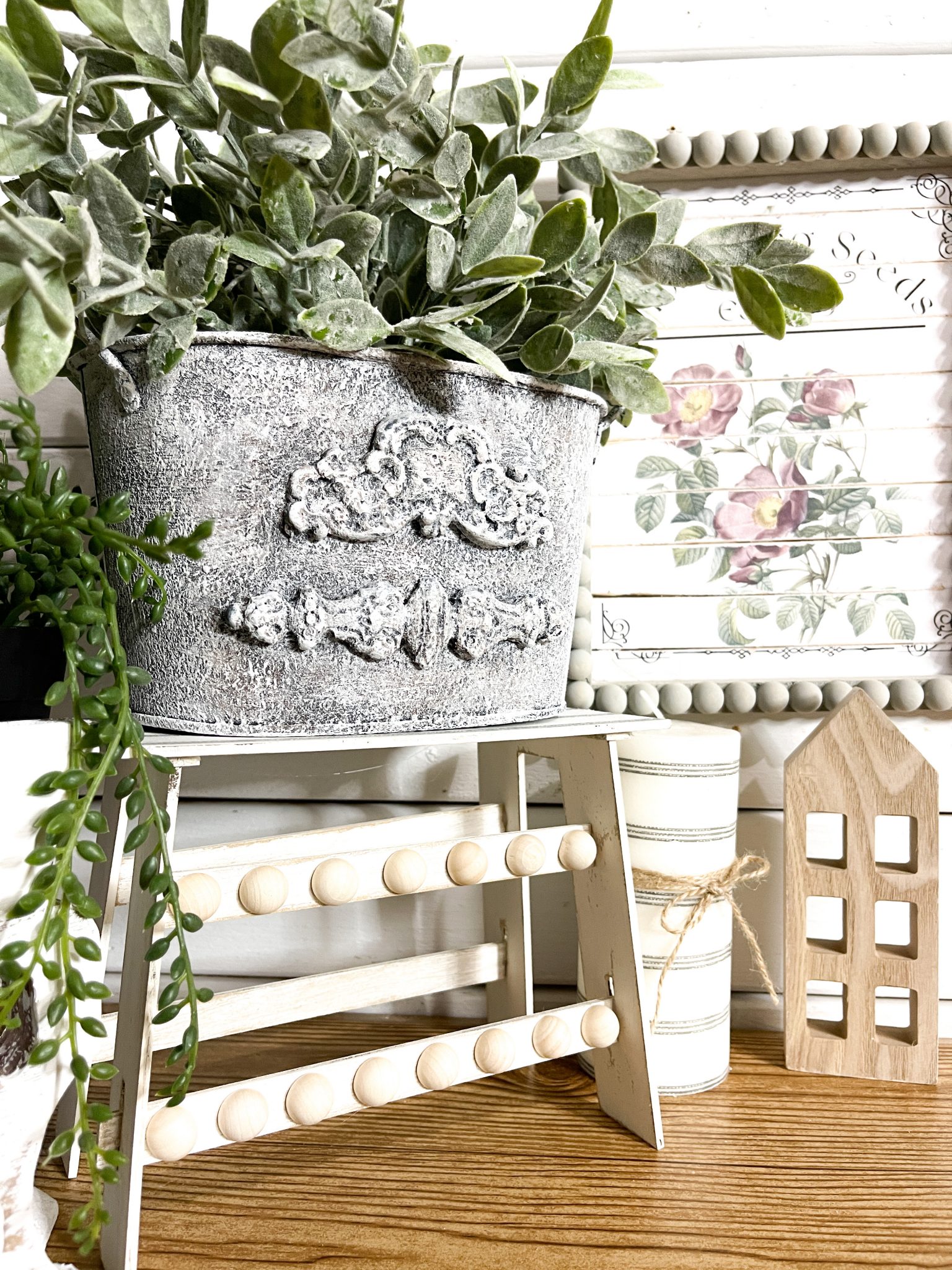 Faux Concrete Metal Planter - Easy DIY Tutorial