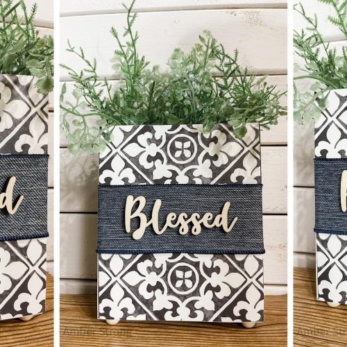 Upcycled Tissue Box Planter Box - A Creative Haven Project