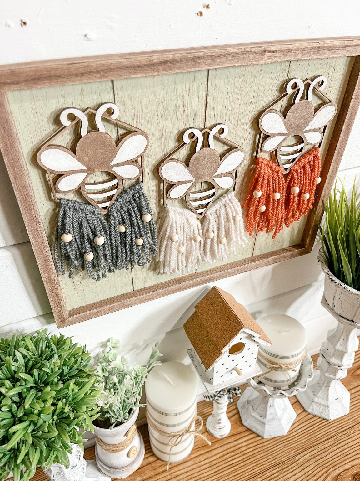 Bumblebee Macrame Farmhouse Decor - Easy DIY Tutorial