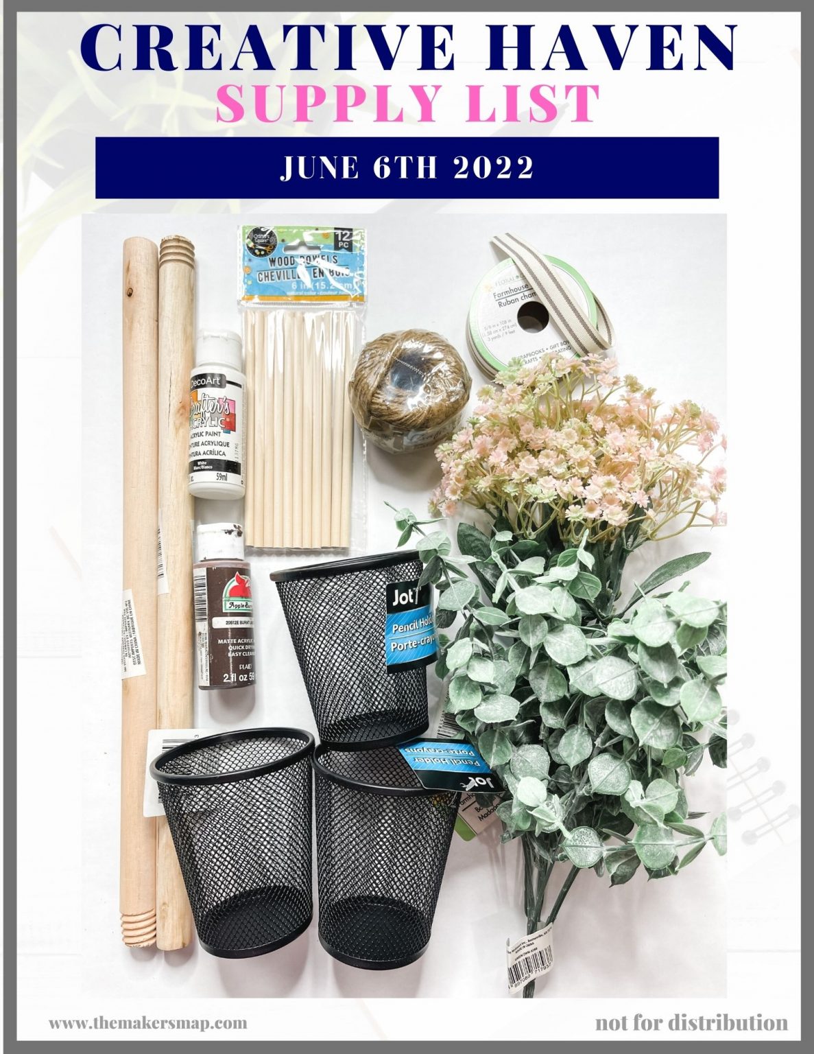 Dollar Tree Leaning Bucket Ladder - A Creative Haven Project