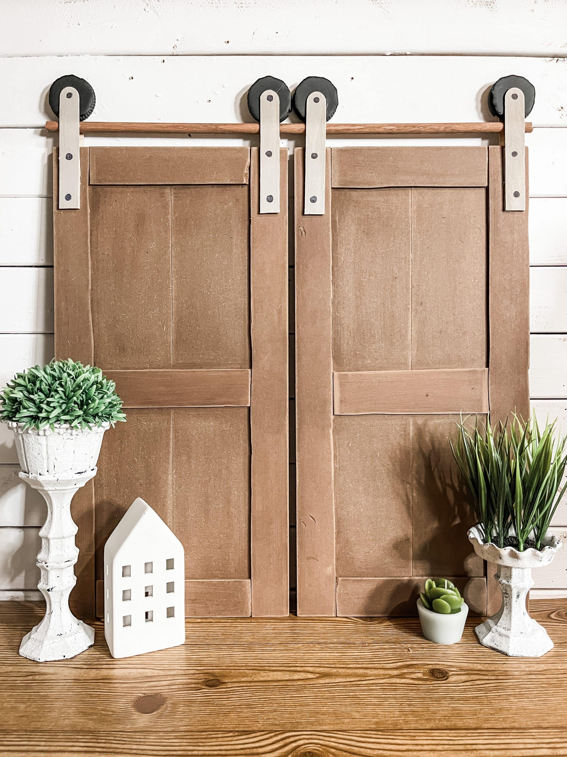 DIY Mini Barn Doors - A Creative Haven Project