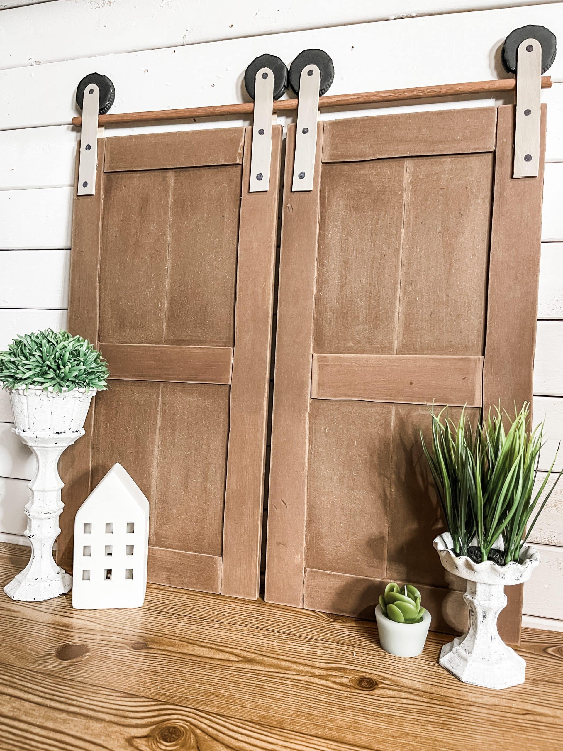 DIY Mini Barn Doors - A Creative Haven Project