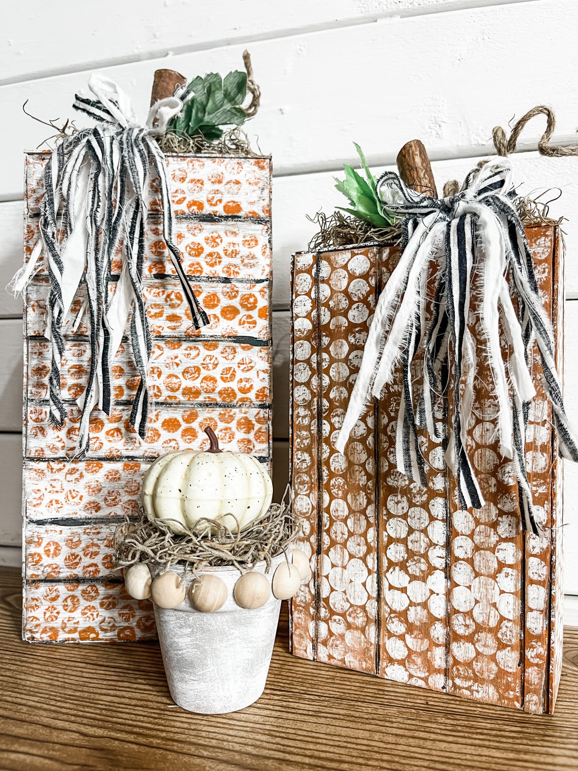 Block Pumpkins - A Creative Haven Project