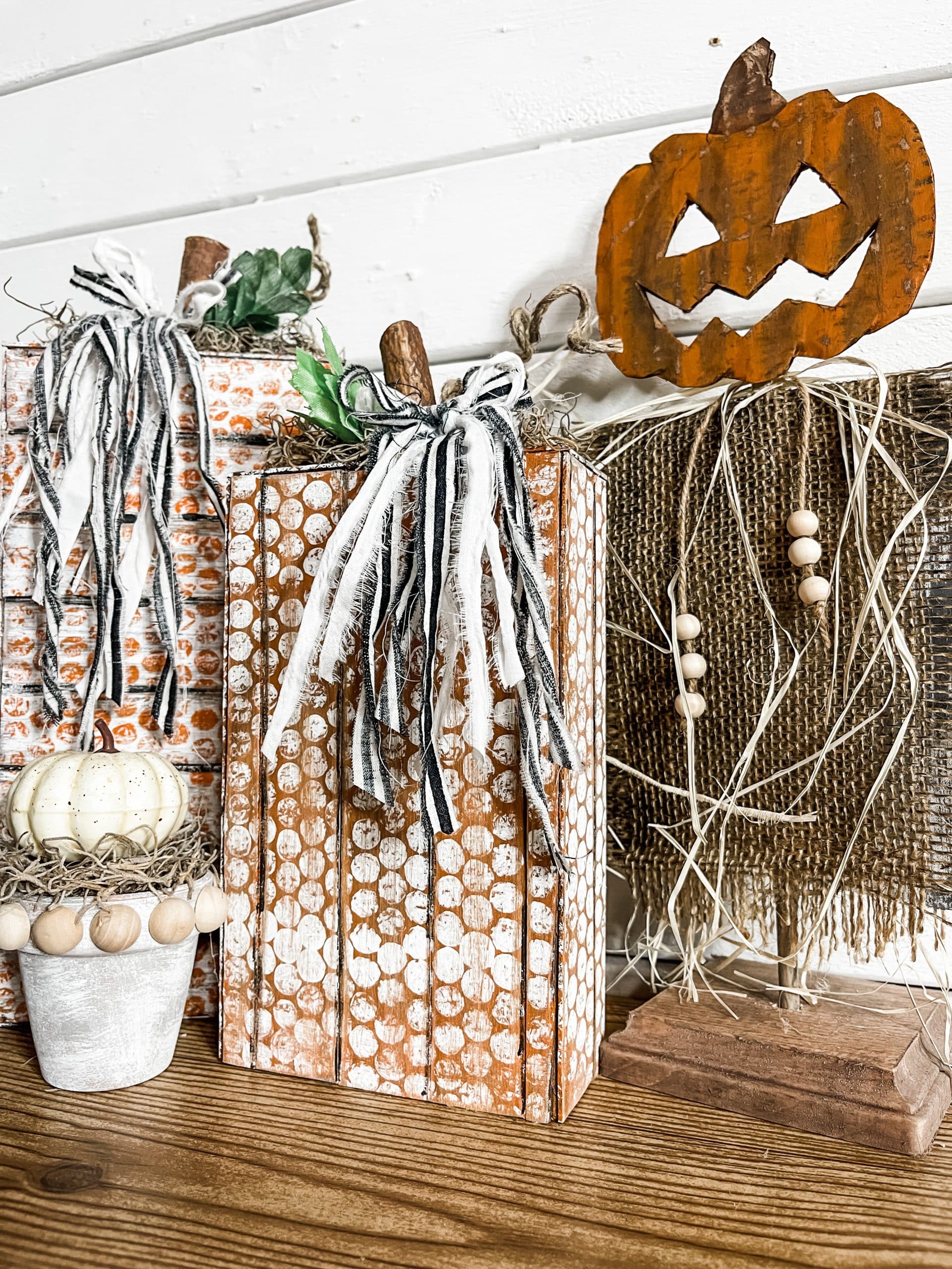 Block Pumpkins - A Creative Haven Project