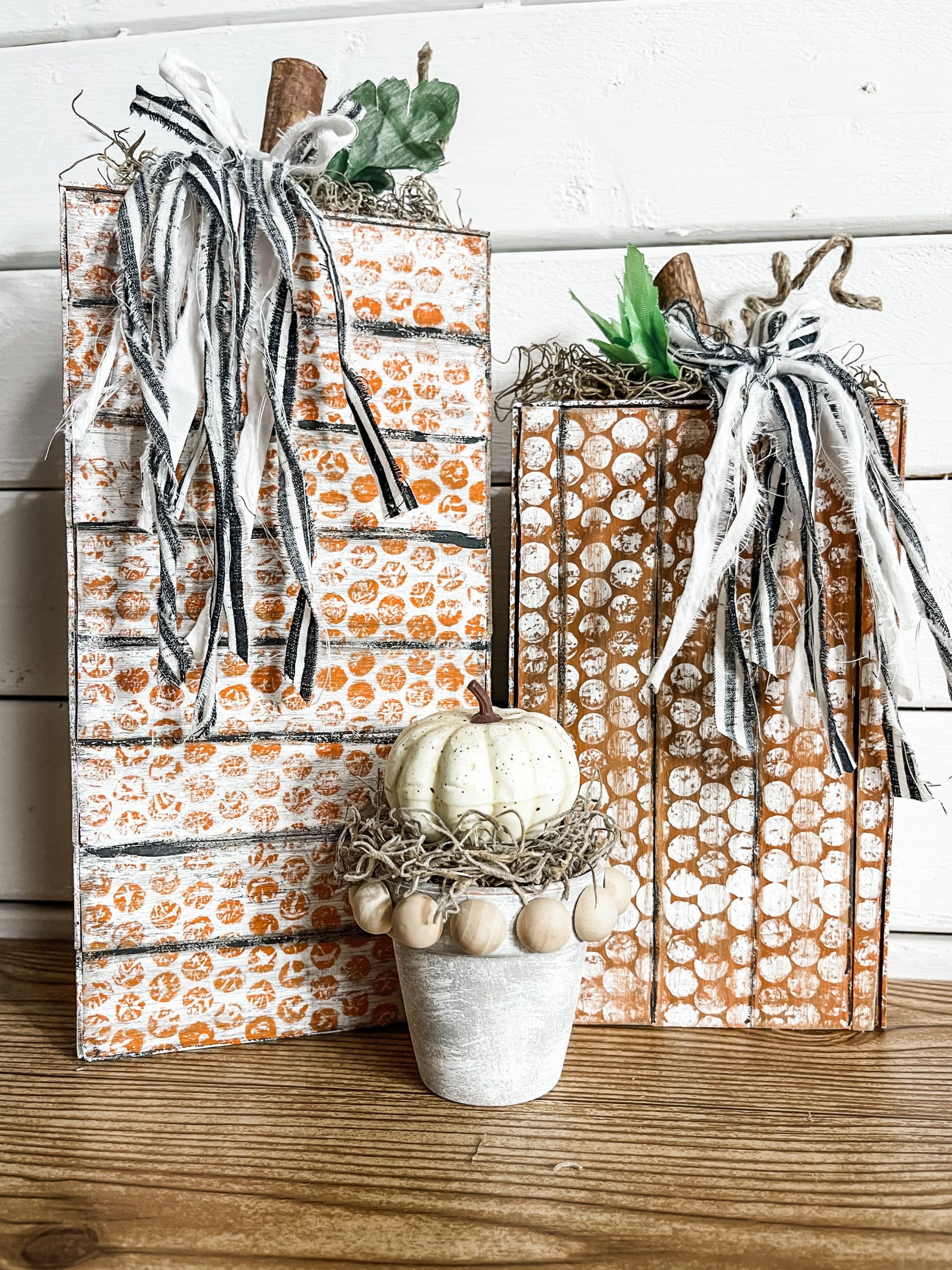 Block Pumpkins - A Creative Haven Project