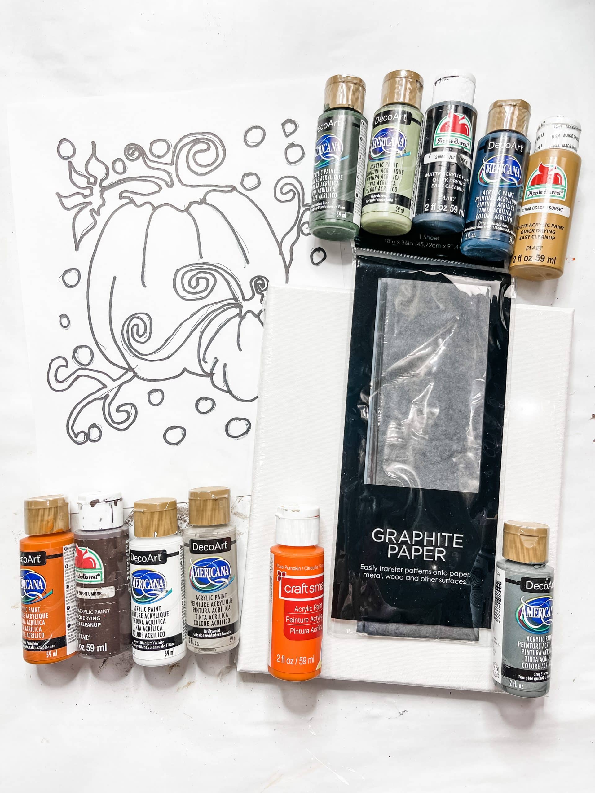 Easy Fall Dollar Tree Canvas Painting - A Creative Haven Project