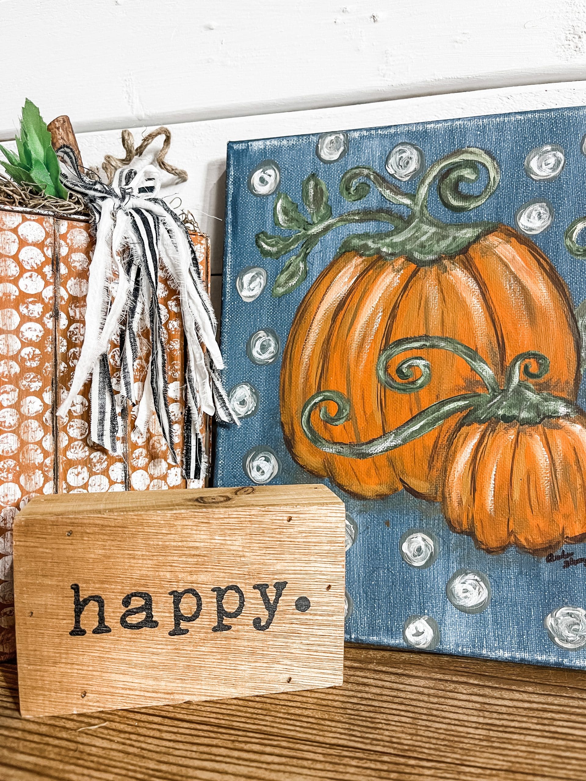 Easy Fall Dollar Tree Canvas Painting - A Creative Haven Project