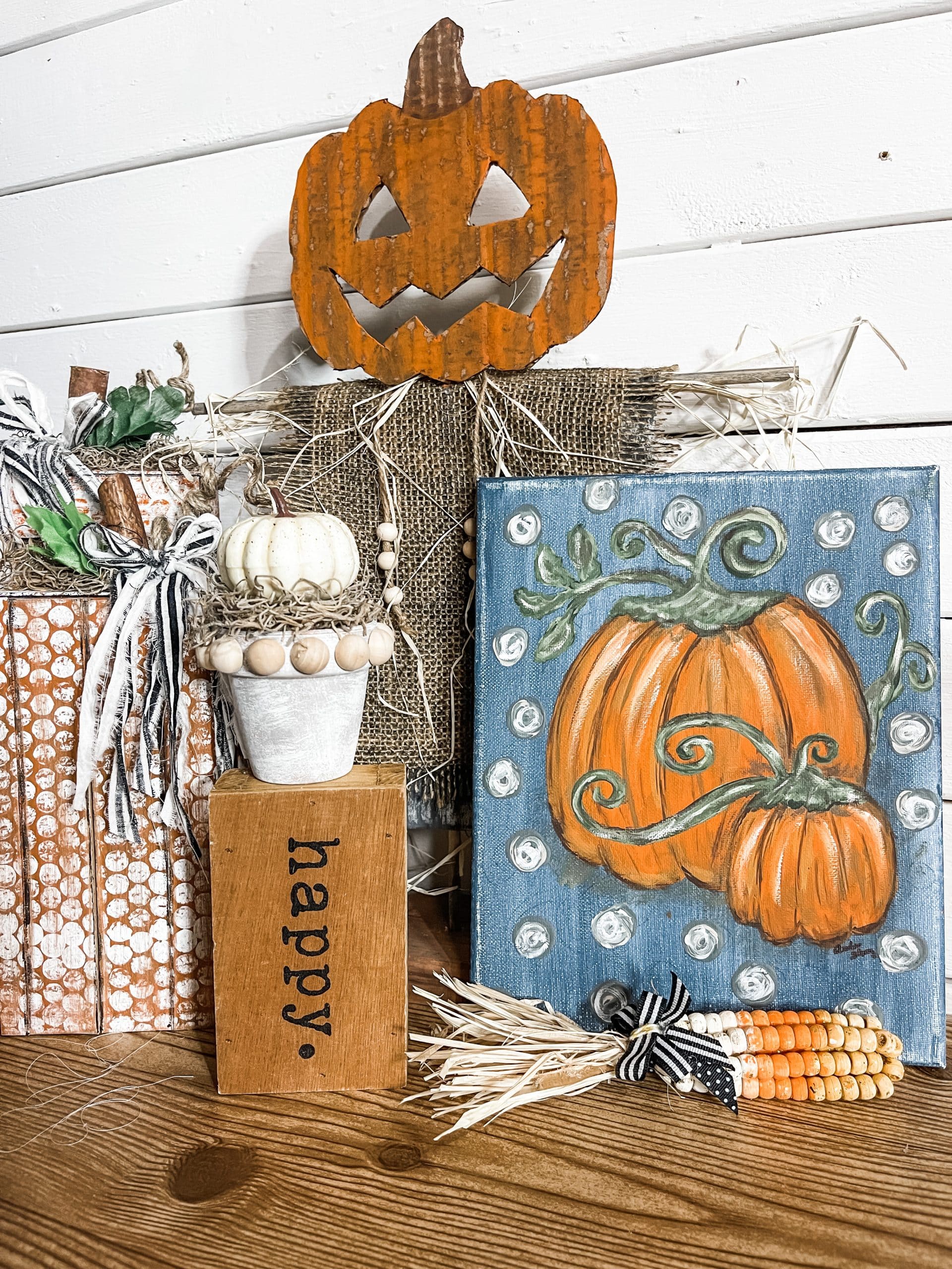 Easy Fall Dollar Tree Canvas Painting - A Creative Haven Project