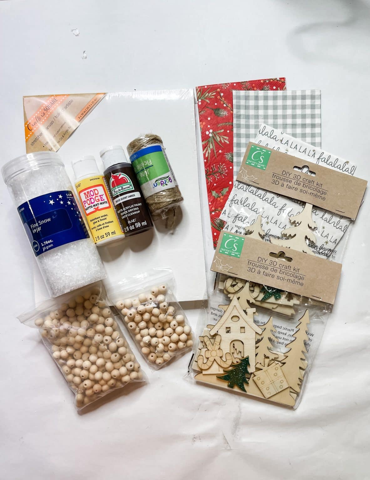 Pine Forest Winter Decor - Christmas Craft Idea