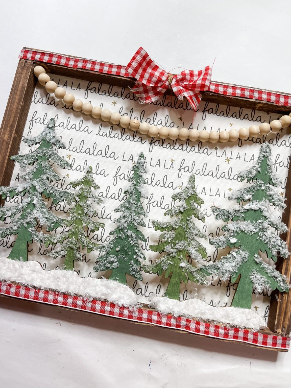 Pine Forest Winter Decor - Christmas Craft Idea
