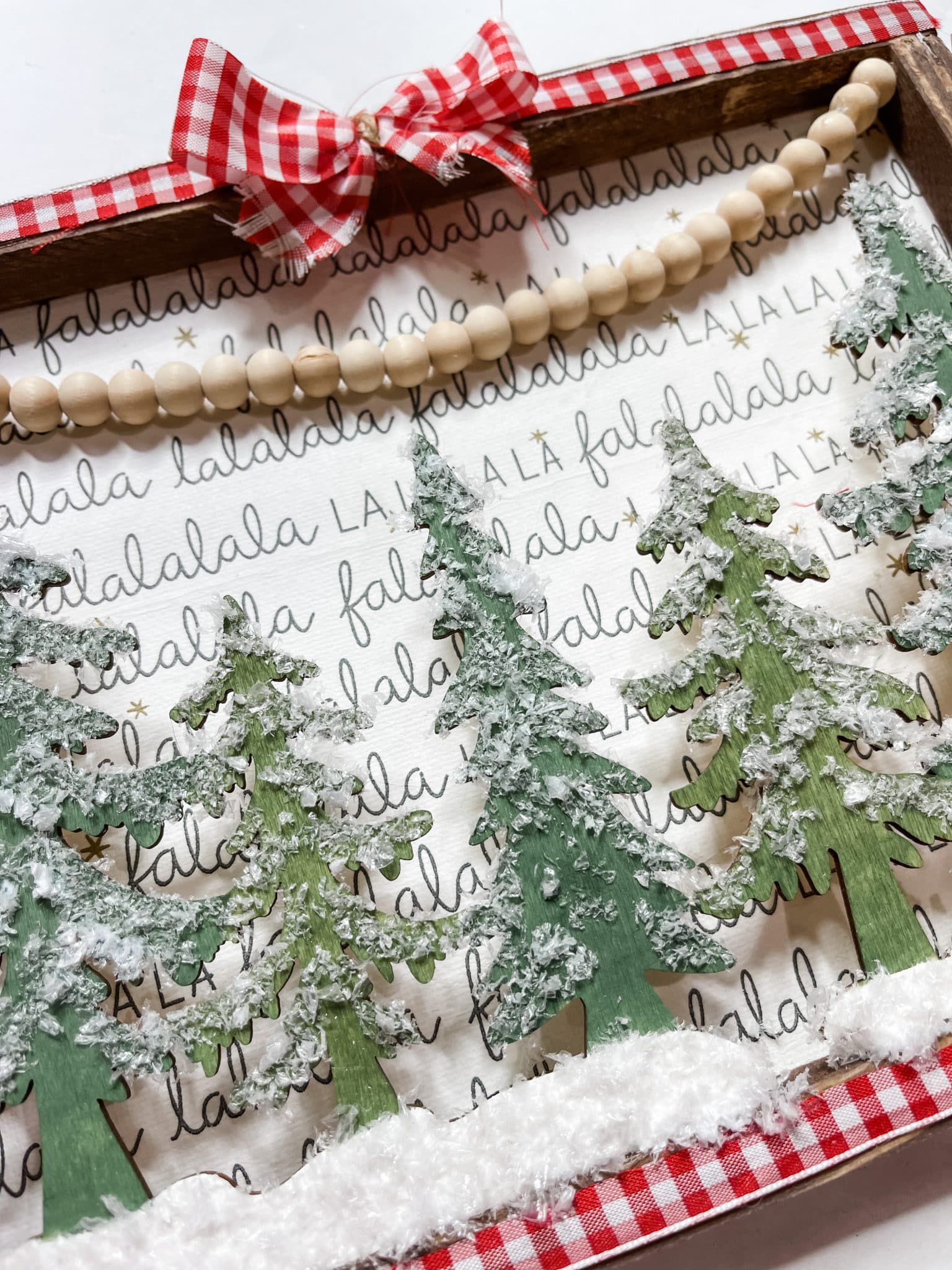 Pine Forest Winter Decor - Christmas Craft Idea