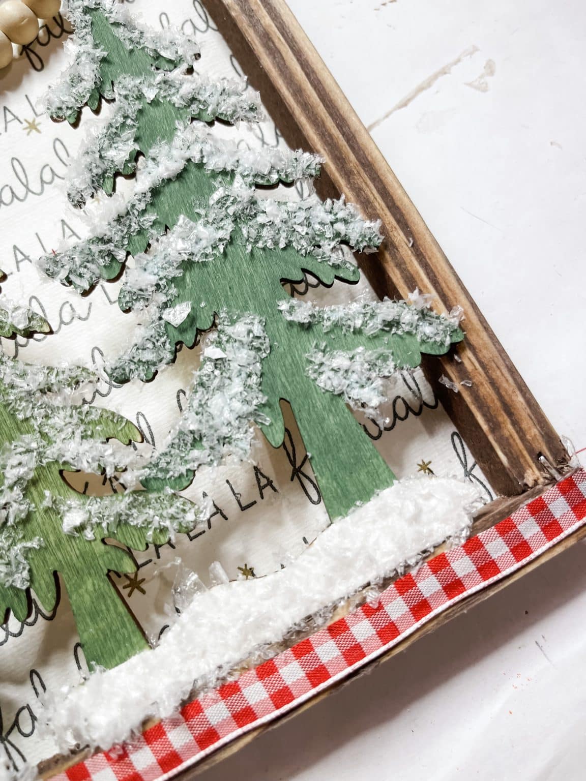 Pine Forest Winter Decor - Christmas Craft Idea