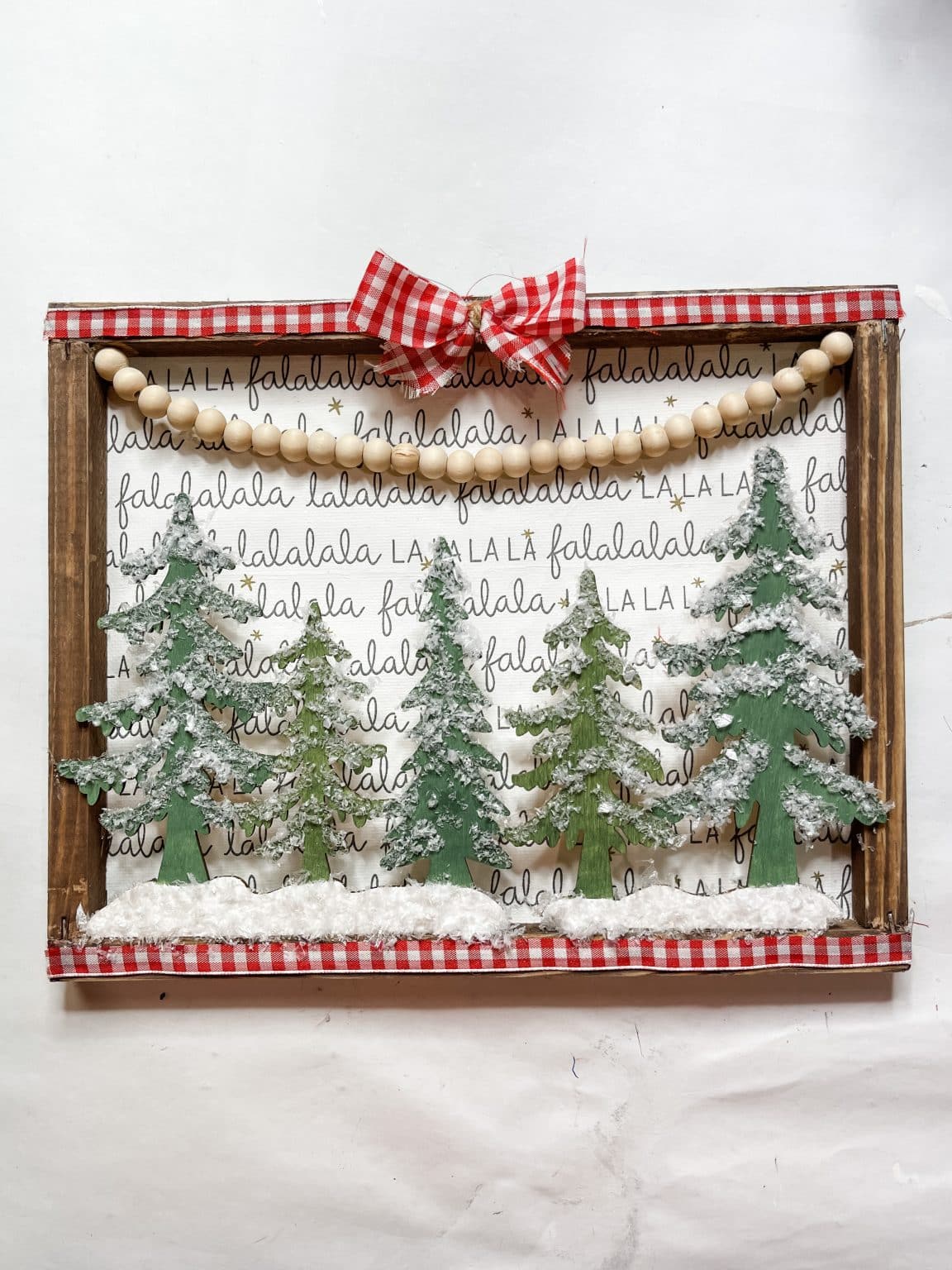 Pine Forest Winter Decor - Christmas Craft Idea