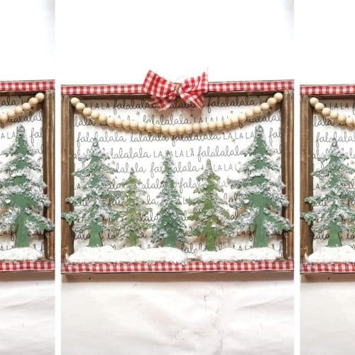 Dollar Tree Arch Window Winter Decor - Easy DIY Idea