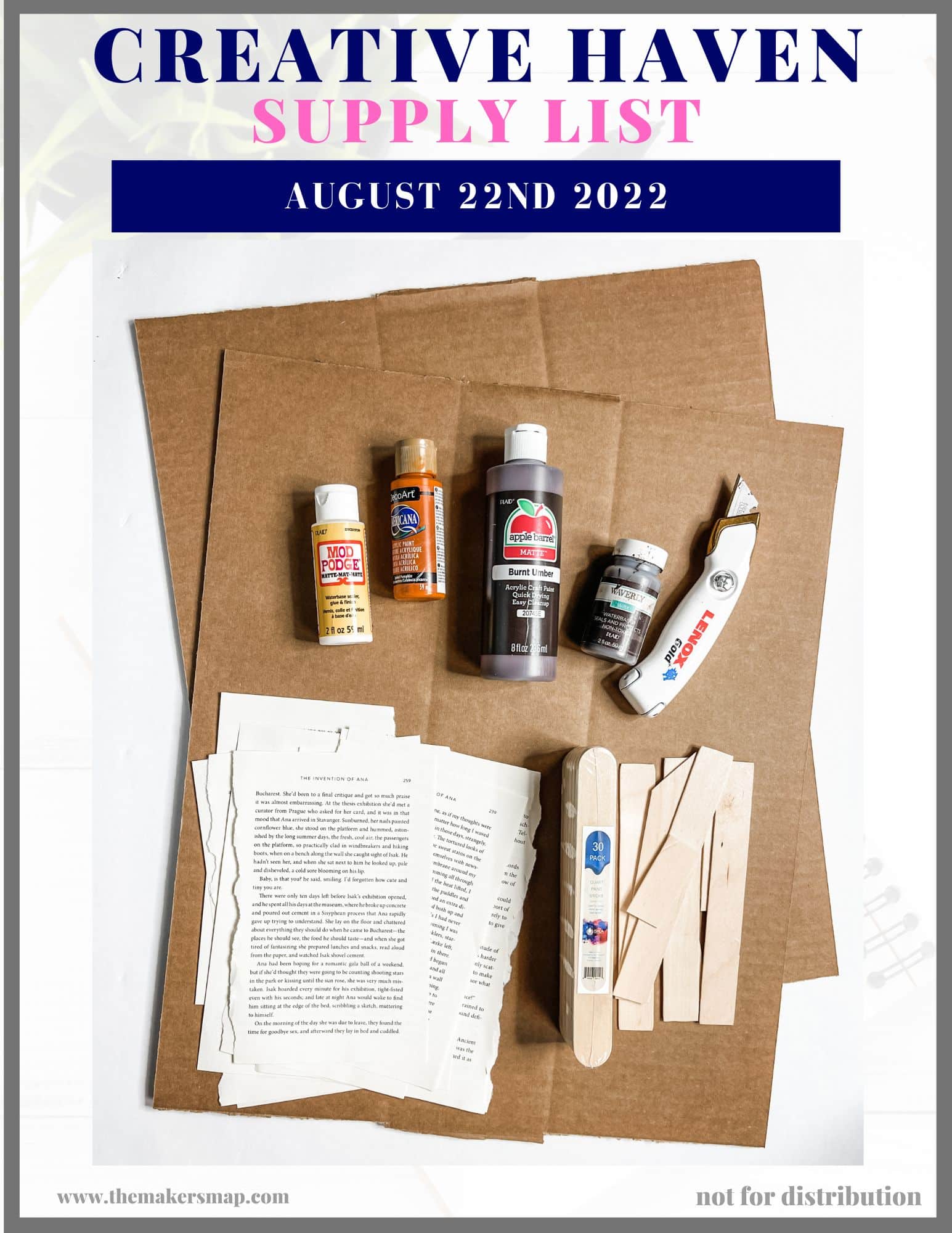 Cardboard Craft Fall Sign- A Creative Haven Project