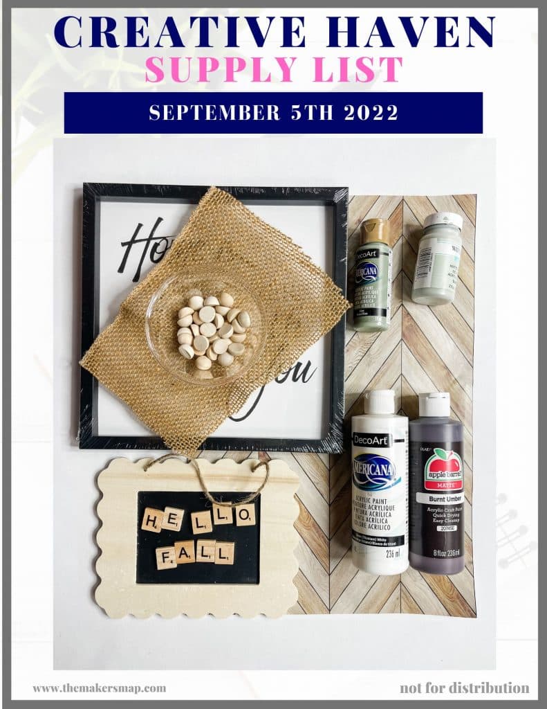 Dollar Tree Hello Fall Sign- A Creative Haven Project