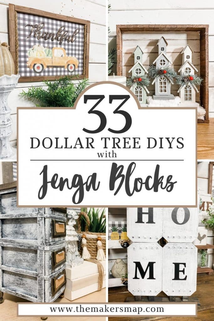 33 Jenga Block Crafts DIY Dollar Tree - Year round and holiday DIY 33 Jenga Block Crafts DIY Dollar Tree - Year round and holiday DIY