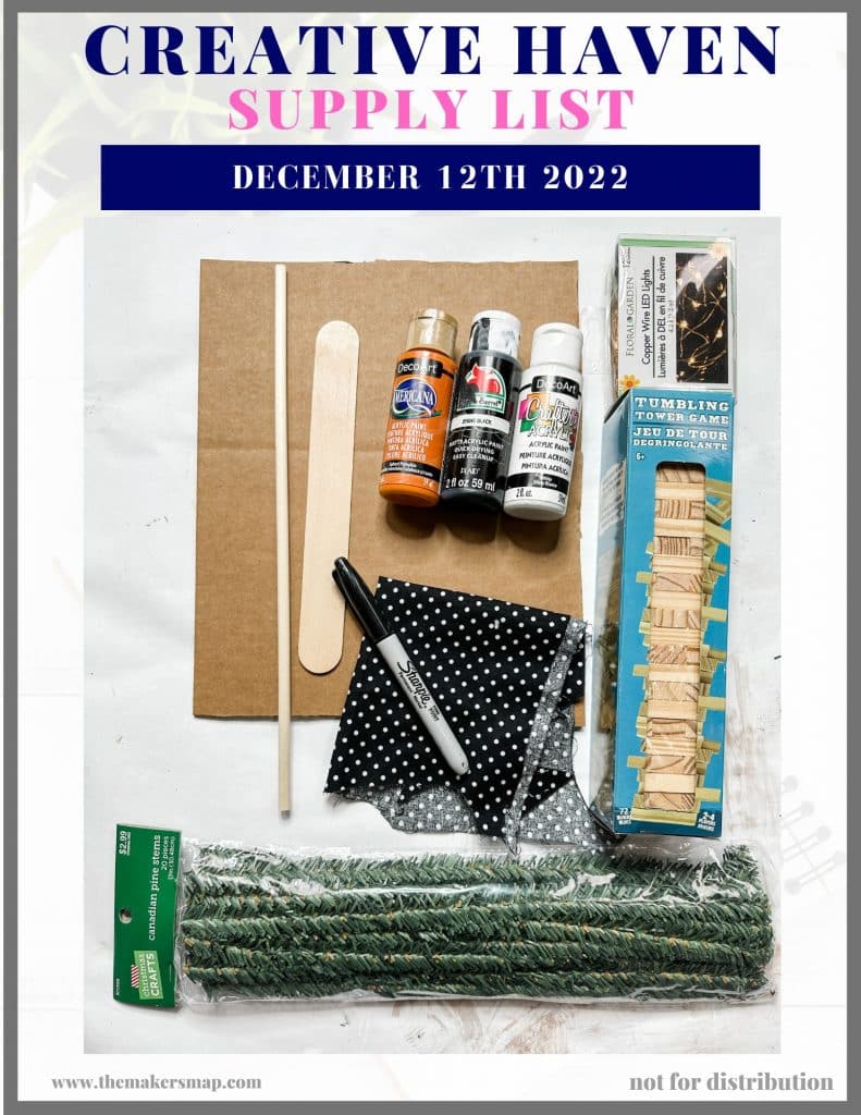 DIY Winter Wishes Post - A Creative Haven Project