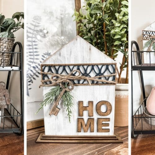 Standing Round Home Sign - Easy DIY Tutorial