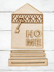 Home House with Key Sign - Easy DIY Tutorial