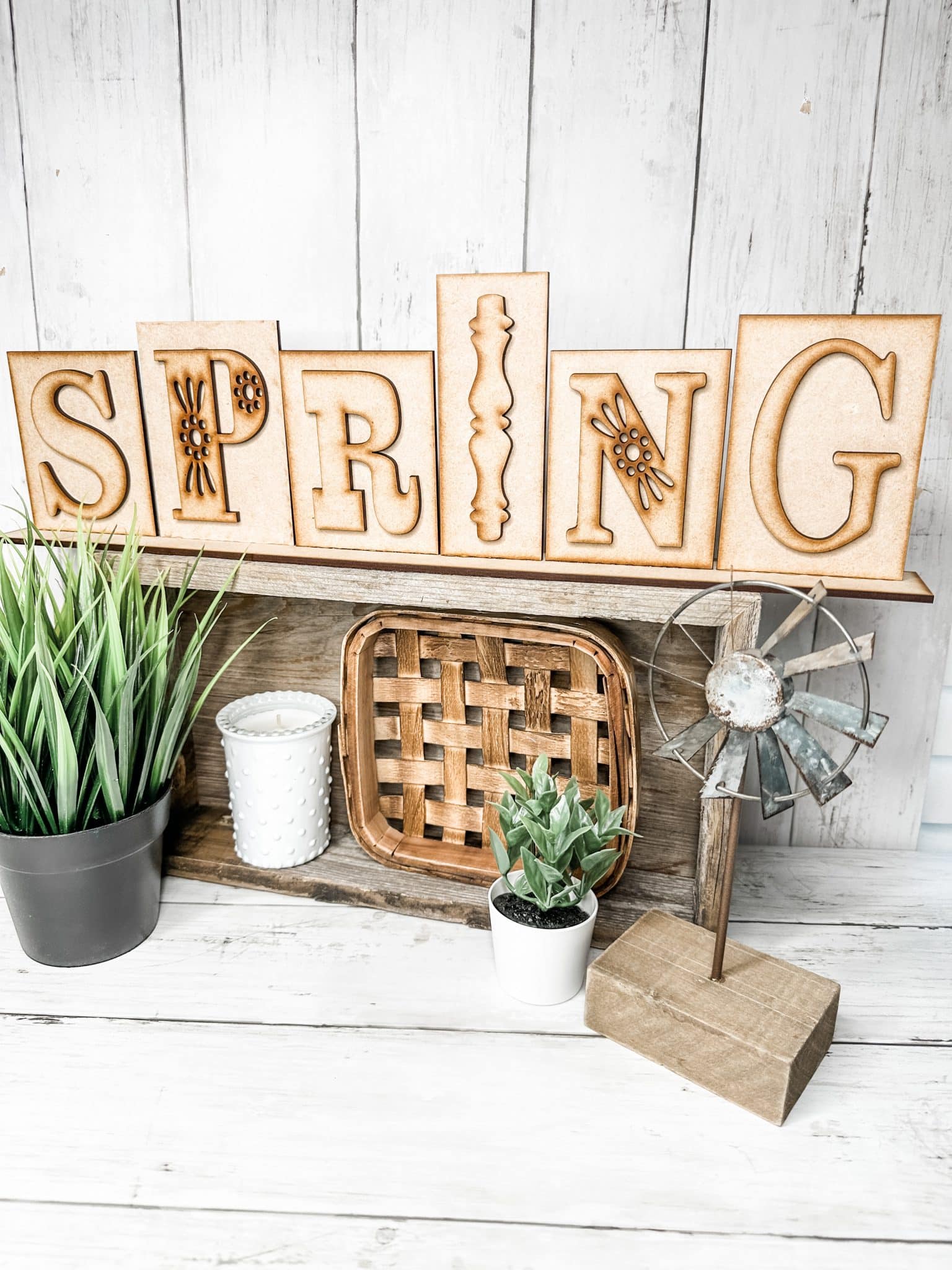 Spring Block Sign - Easy DIY Tutorial
