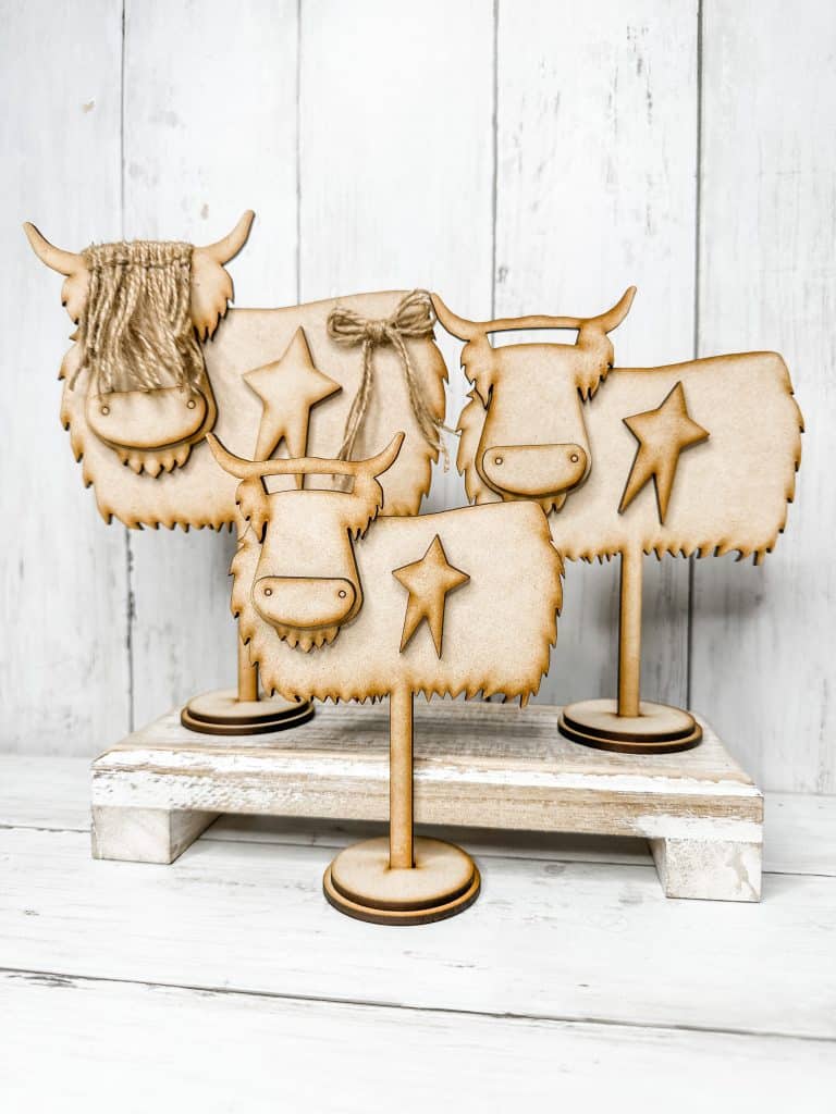 Macrame Standing Highland Cows - Easy DIY Tutorial