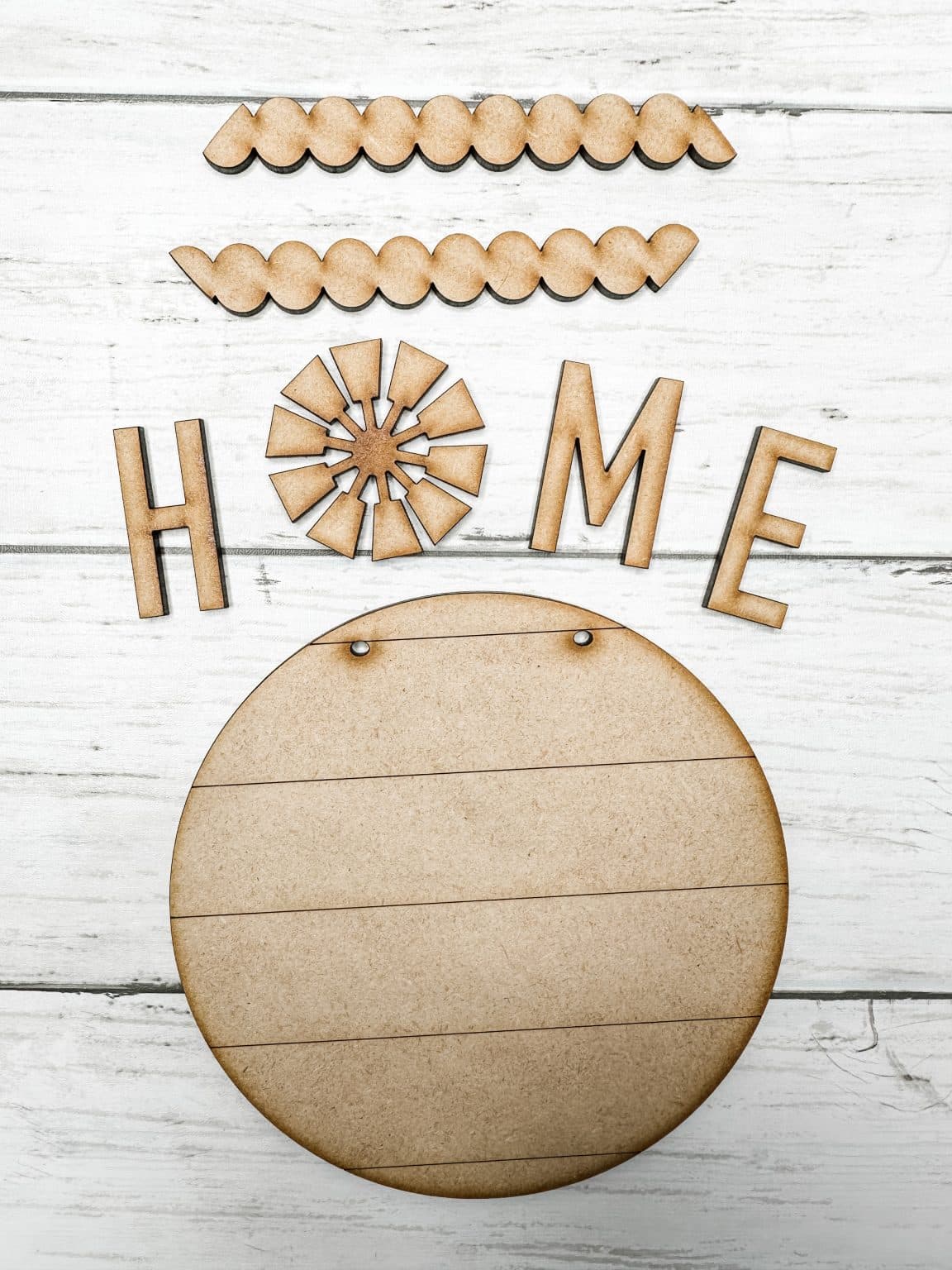 Standing Round Home Sign - Easy DIY Tutorial