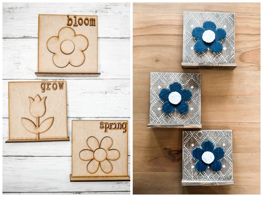 Set of Flower Shelf Sitters - Easy DIY Tutorial