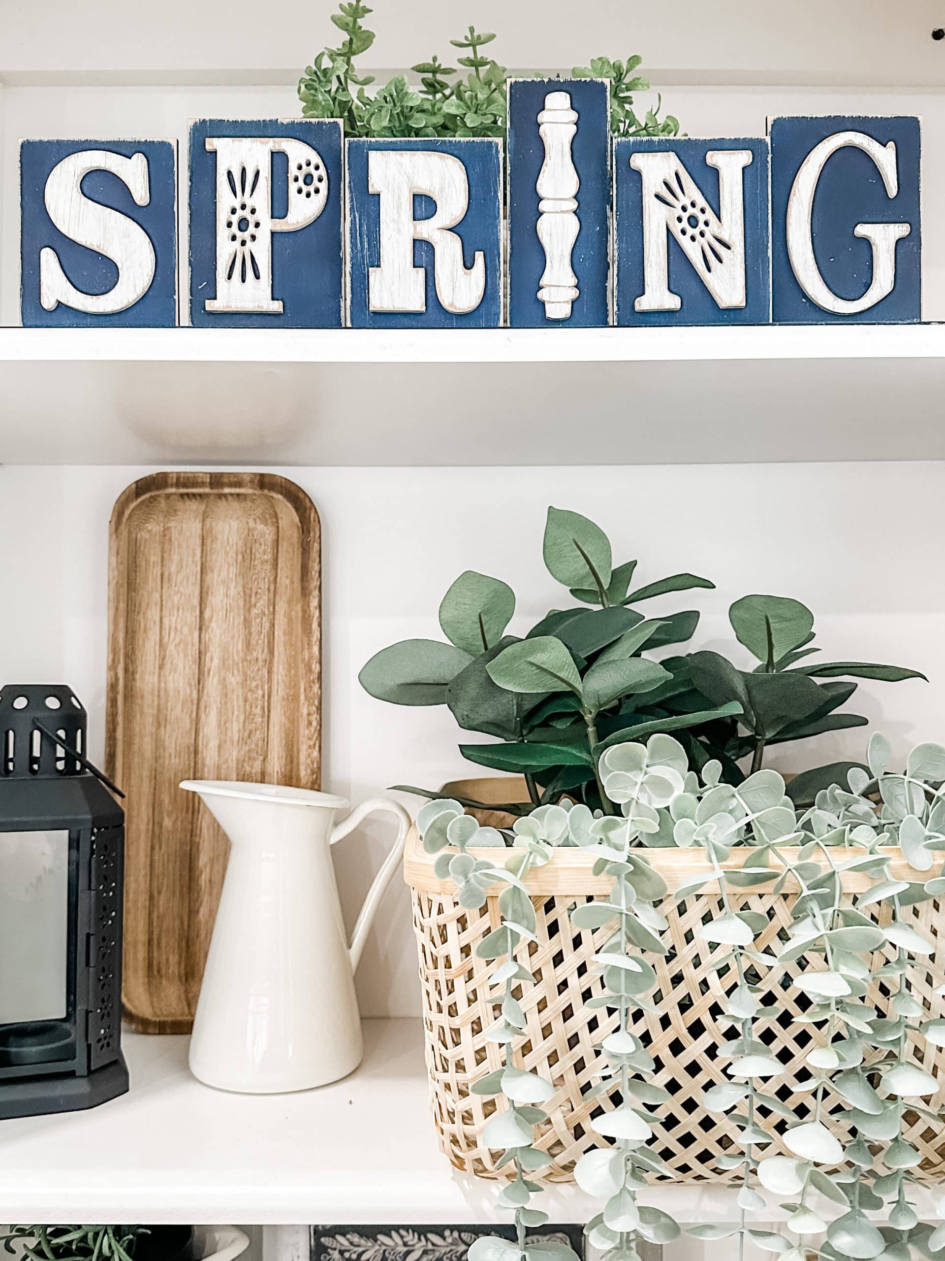 Spring Block Sign - Easy DIY Tutorial