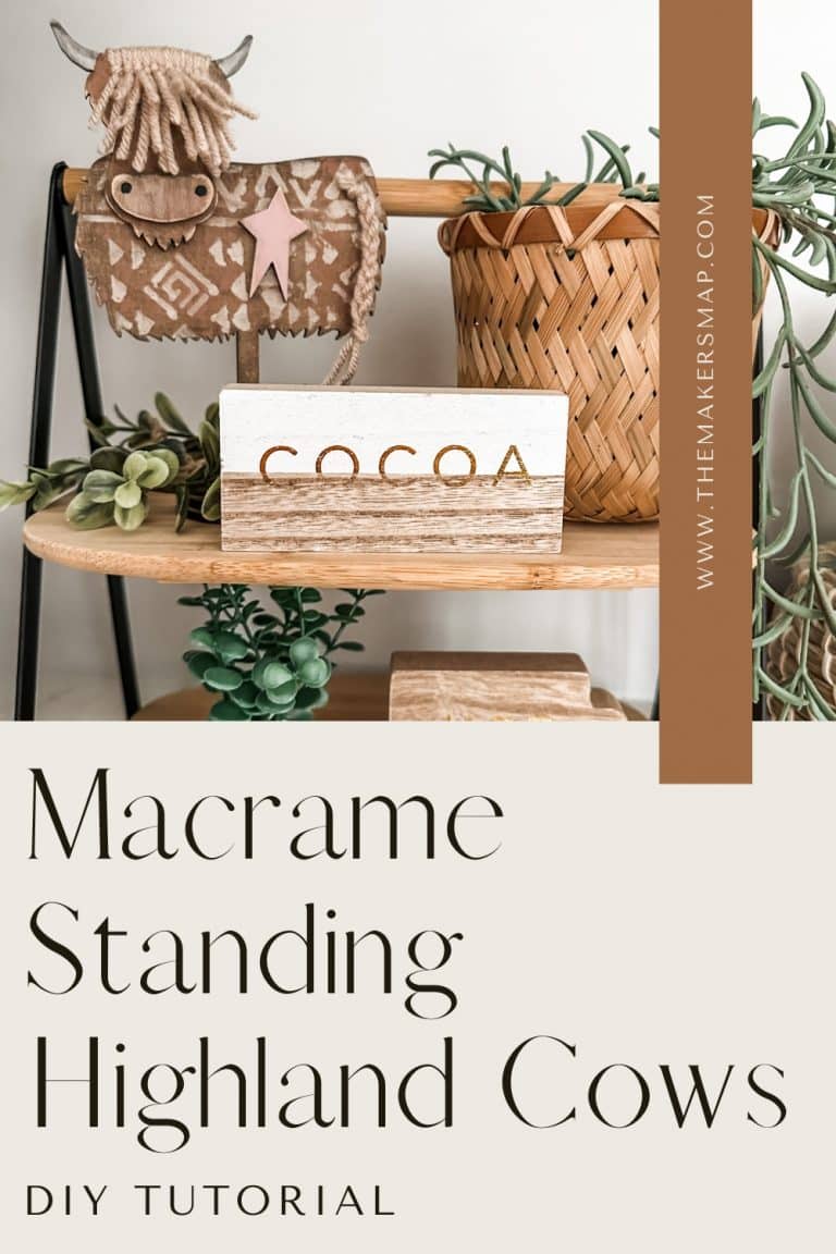 Macrame Standing Highland Cows - Easy DIY Tutorial