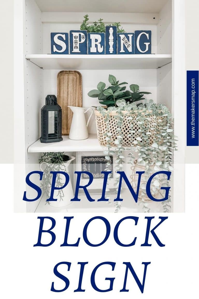 Spring Block Sign - Easy DIY Tutorial