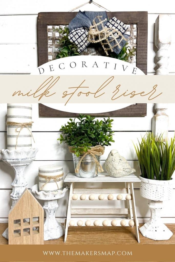 Decorative Milk Stool Riser - Easy DIY Tutorial