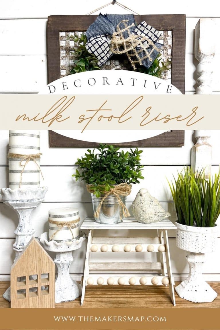 Decorative Milk Stool Riser - Easy DIY Tutorial