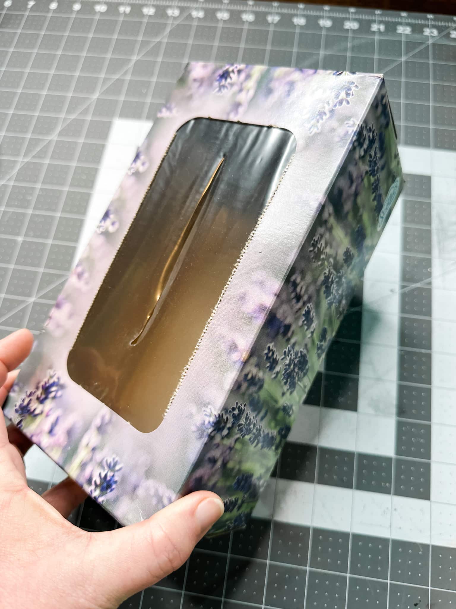 Upcycled Tissue Box Planter Box - A Creative Haven Project