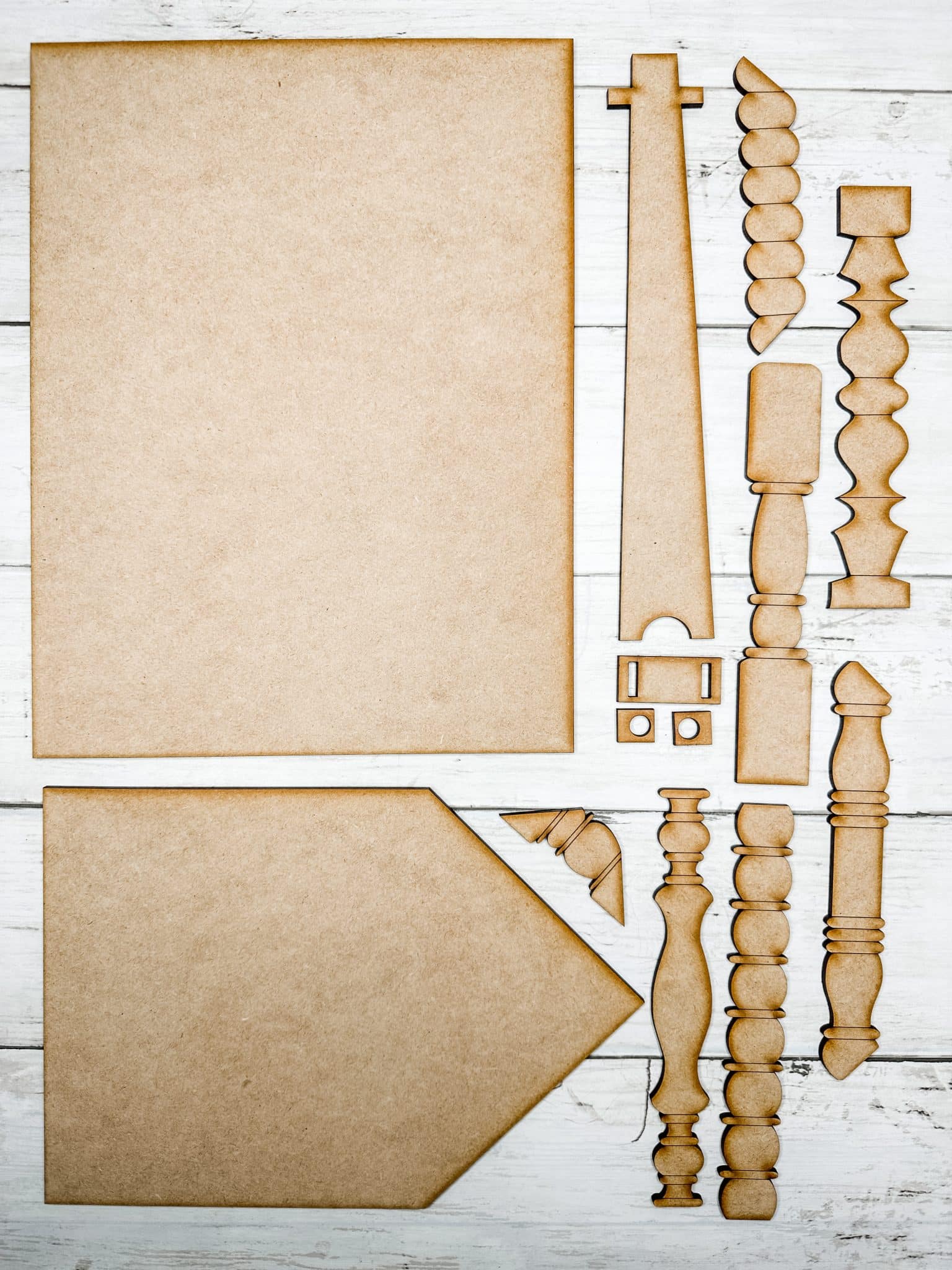 Decorative Spindle House Kit - Easy DIY Tutorial
