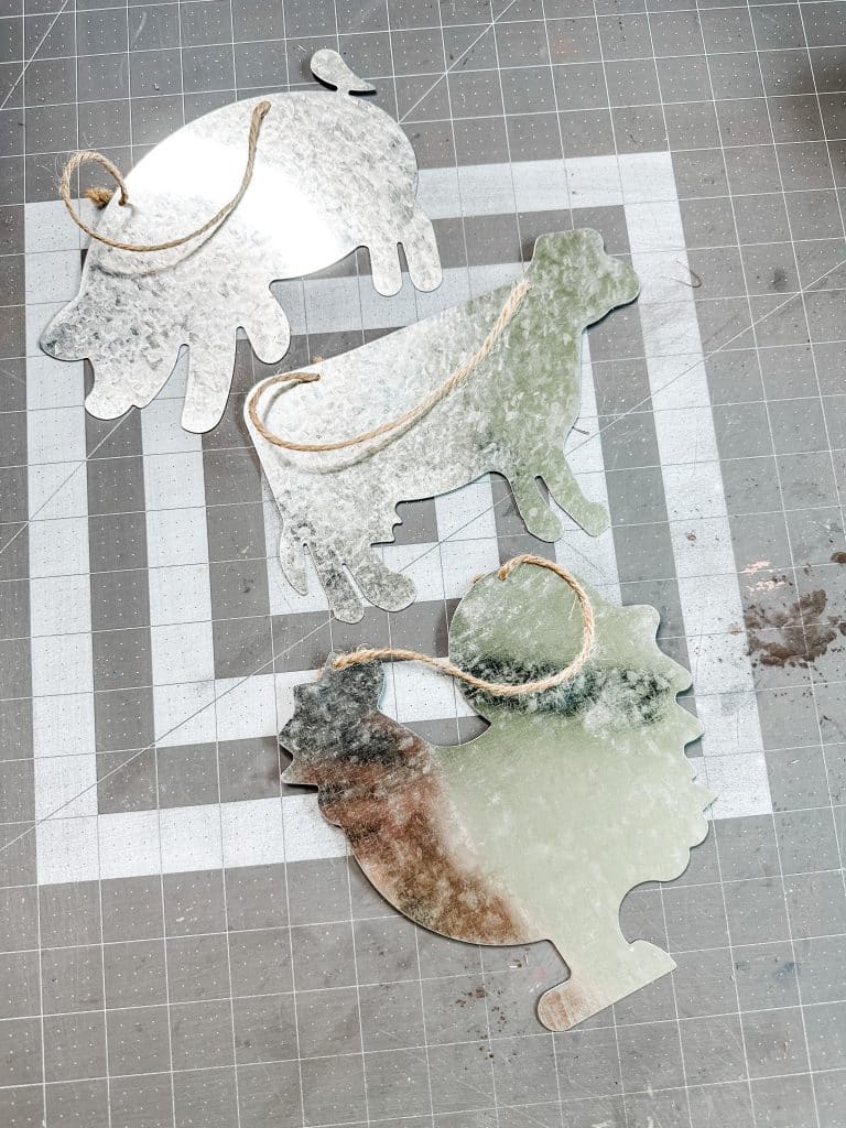 Rusty Farm Animal Shelf Sitters - A Creative Haven Project