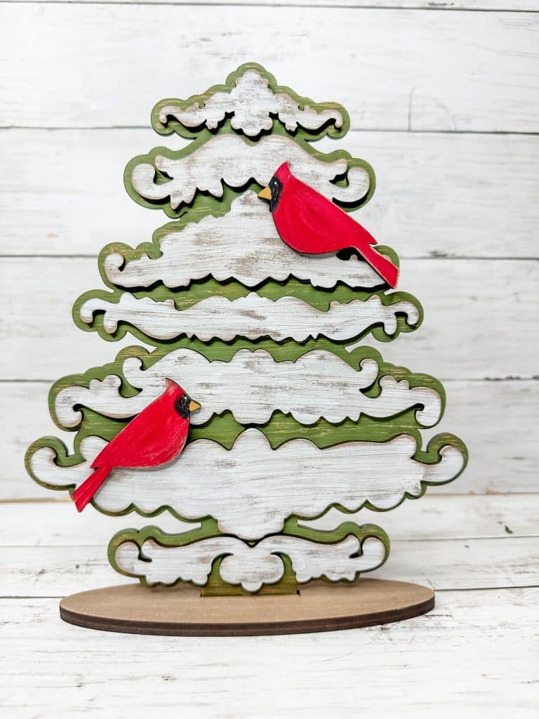 Decorative Applique Christmas Tree - Easy DIY Idea
