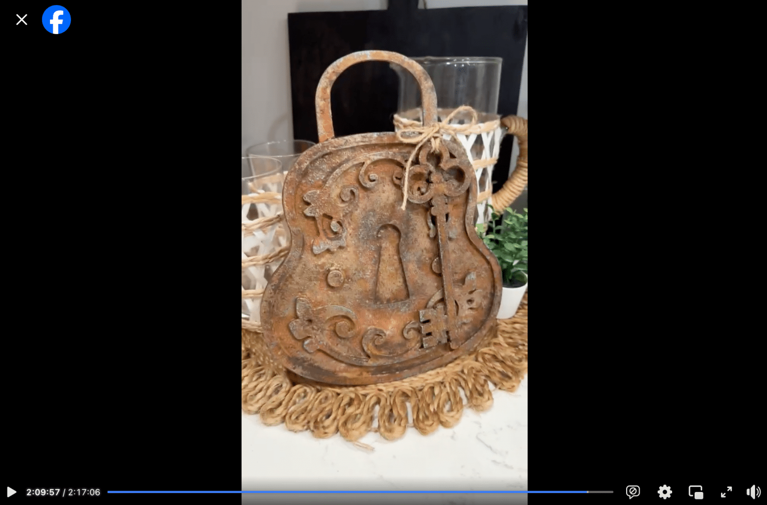 Faux Rusted Antique Lock and Key - Easy DIY Tutorial