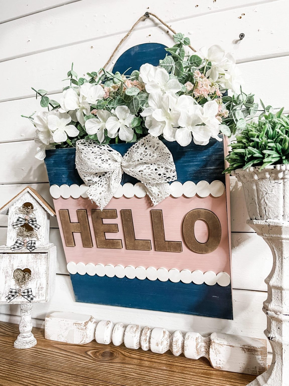 Spring Farmhouse Decor DIY Ideas - The Makers Map with Amber Strong