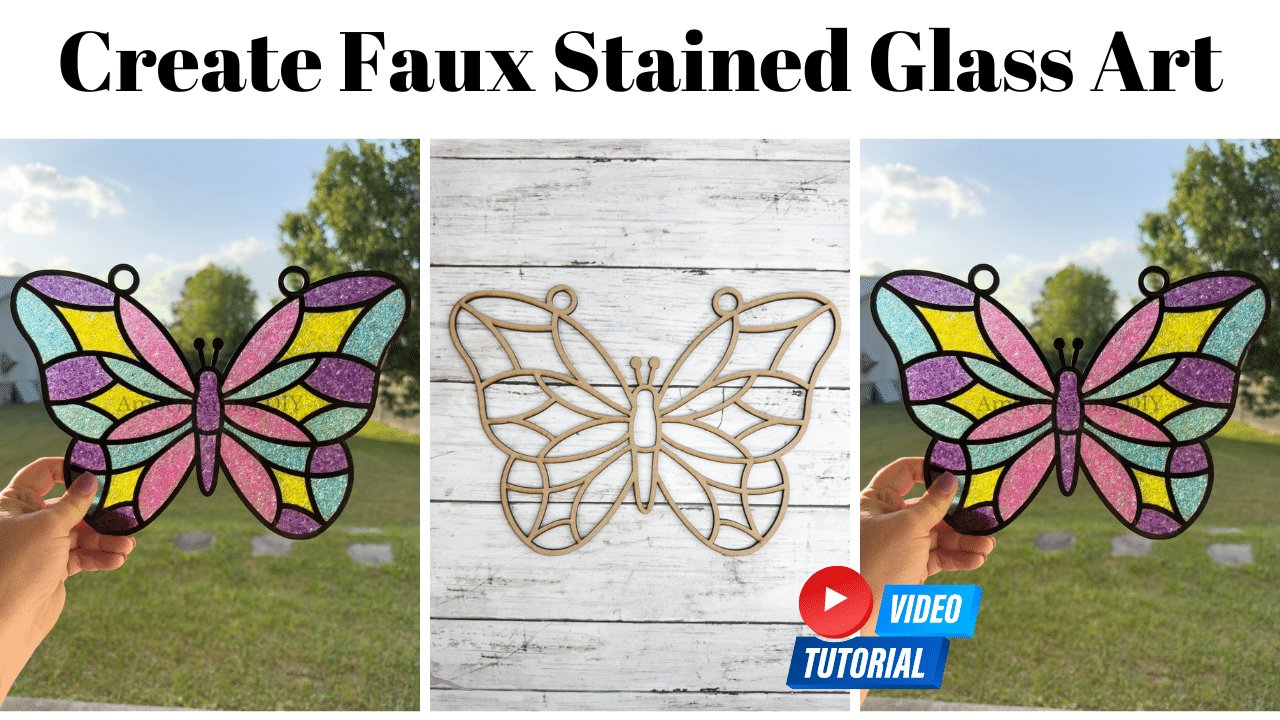How to create Easy DIY Faux Stained Glass Art - Easy DIY Tutorial
