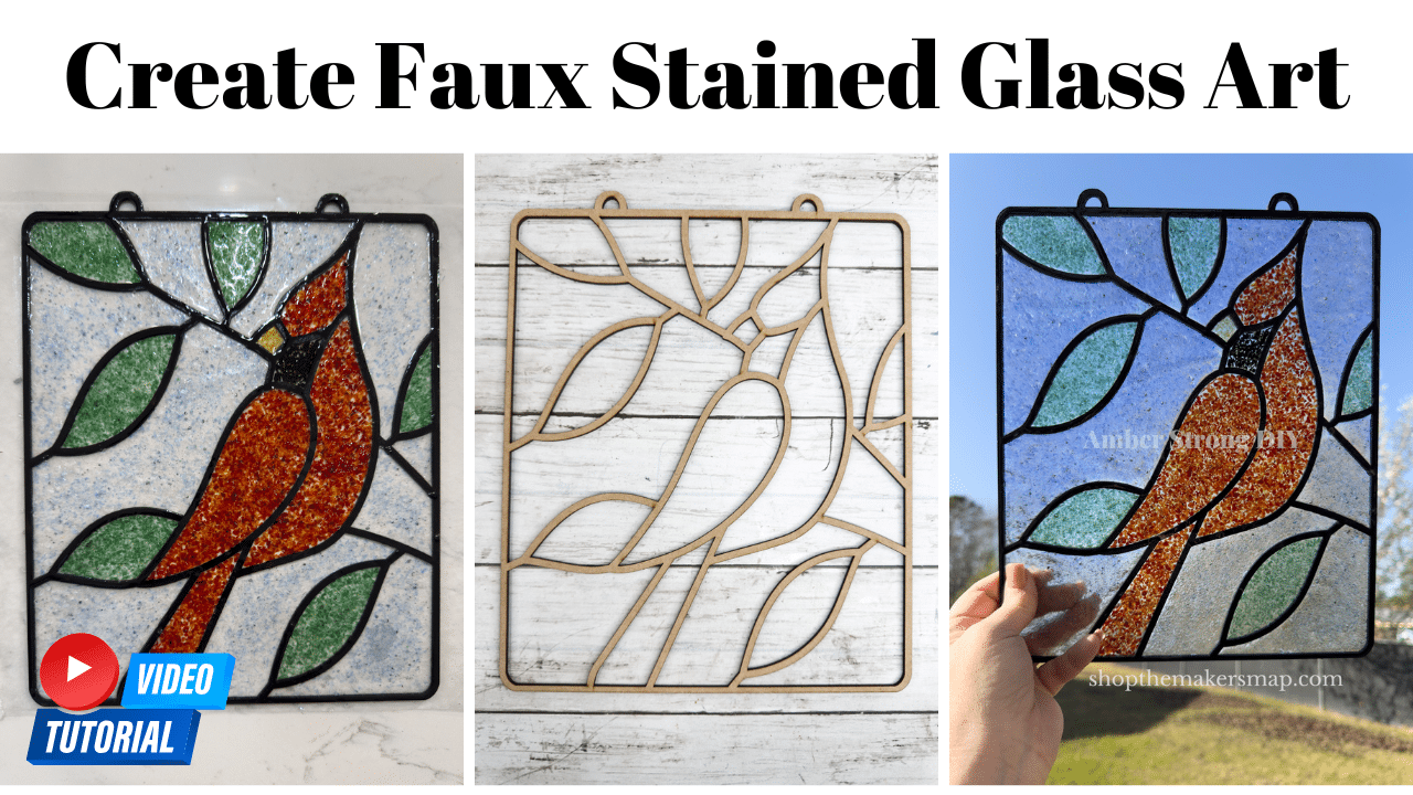 How to create Easy DIY Faux Stained Glass Art - Easy DIY Tutorial
