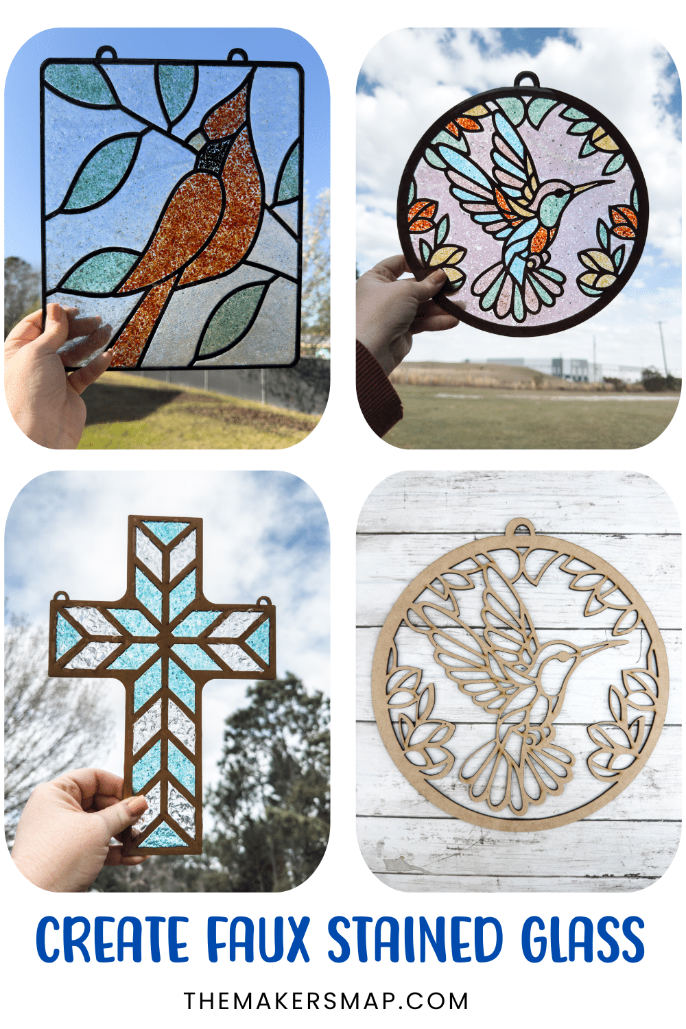 How to create Easy DIY Faux Stained Glass Art - Easy DIY Tutorial